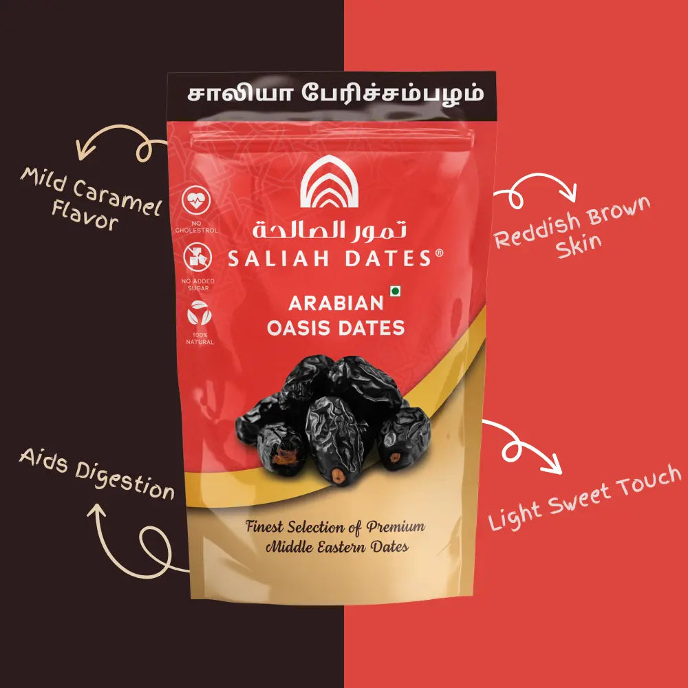 Arabian Oasis Dates | Juicy, Sweet & Moist Khenizi Dates – Saliah Foods